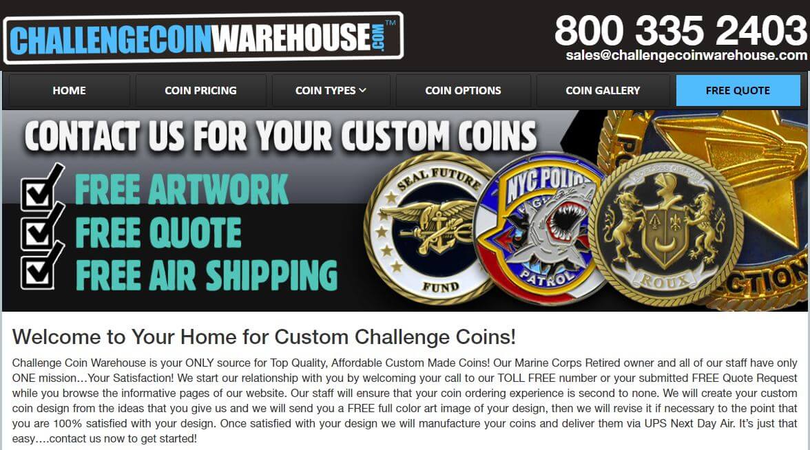 Custom Coins | Challenge Coins - Challenge Coin Warehouse