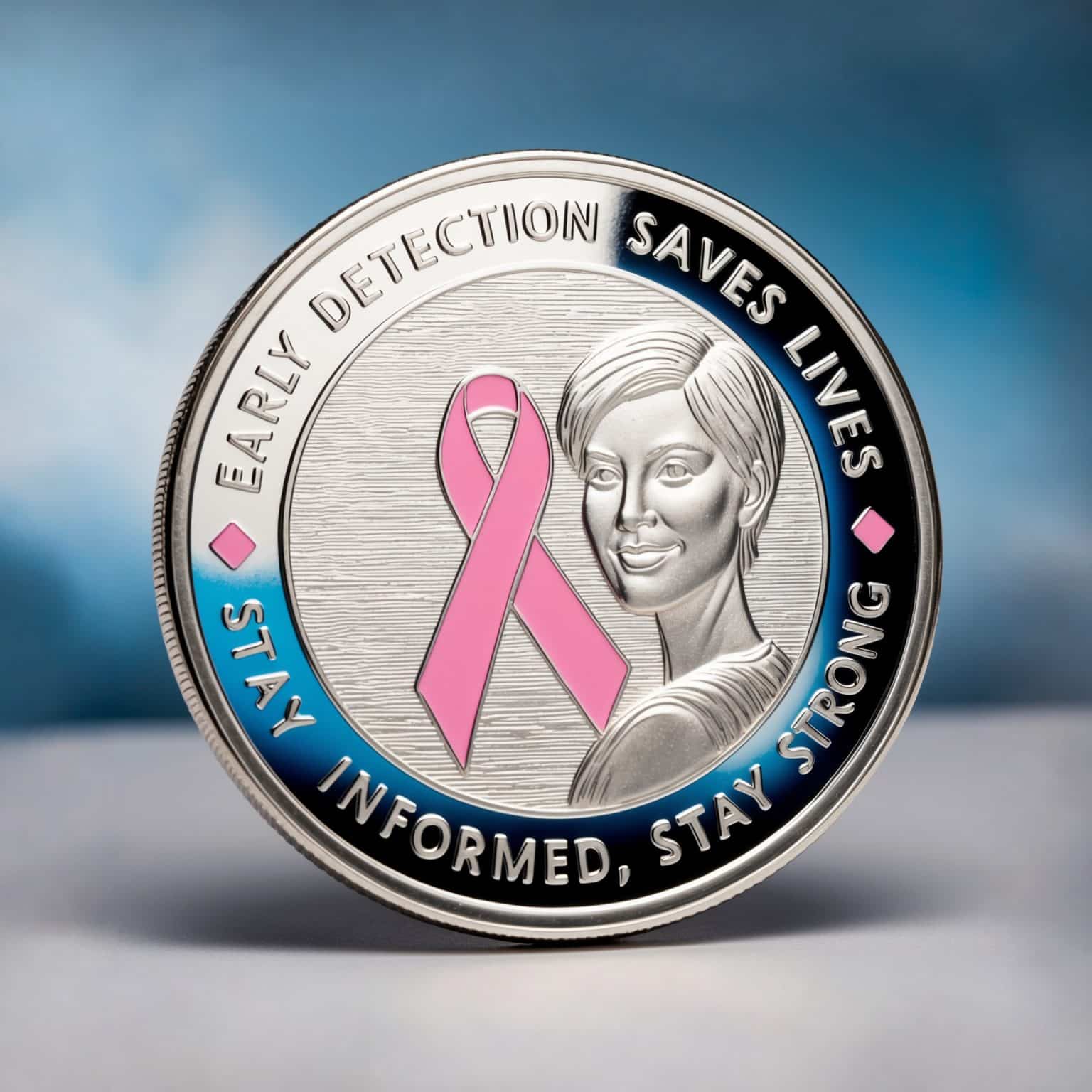 Boost Breast Cancer Sales with Informative Custom Challenge Coins ...