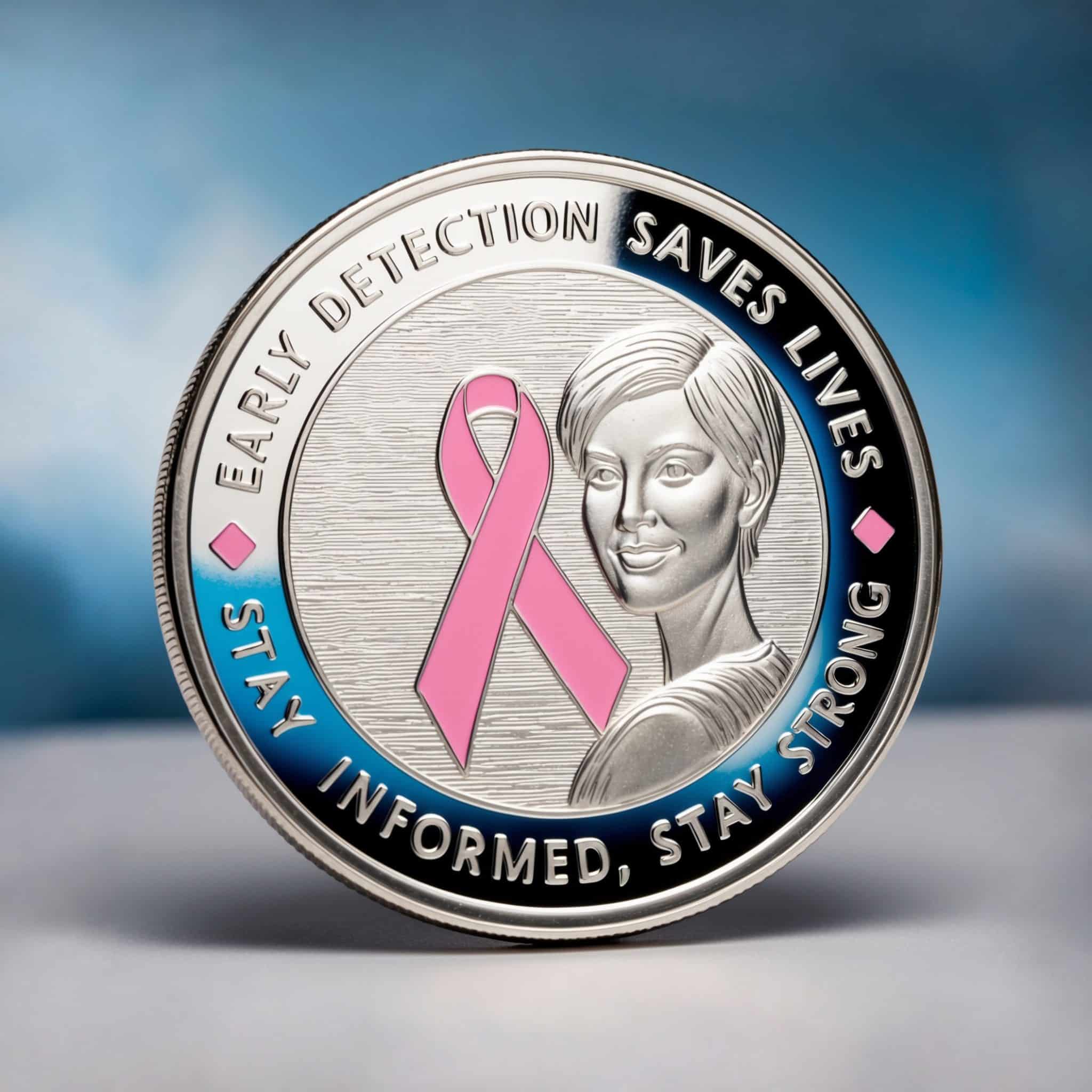Boost Breast Cancer Sales with Informative Custom Challenge Coins ...